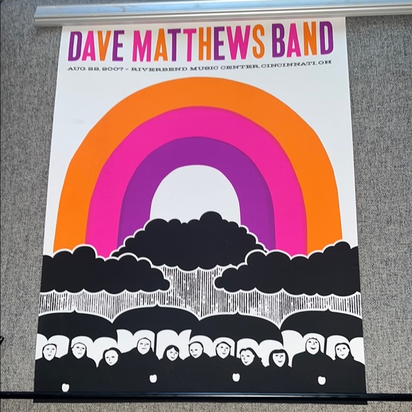 Vintage | Art | Rare Dmb Dave Matthews Band Ohio Concert Poster | Poshmark